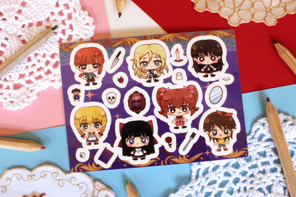 RPG HORROR STICKER SHEET